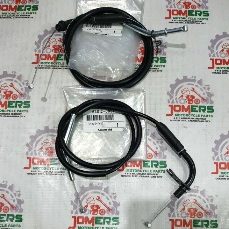 Z900RS THROTTLE CABLE OPENING / CLOSING GENUINE 54012-0656 / 54012-0657 ...