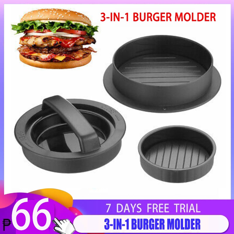Round Burger Mould Patty Maker Grill Press Burger Molder Press Burger ...