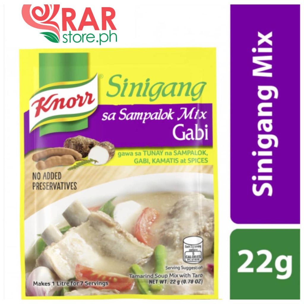 Knorr Sinigang sa Sampalok na may Gabi Mix 22g | Shopee Philippines