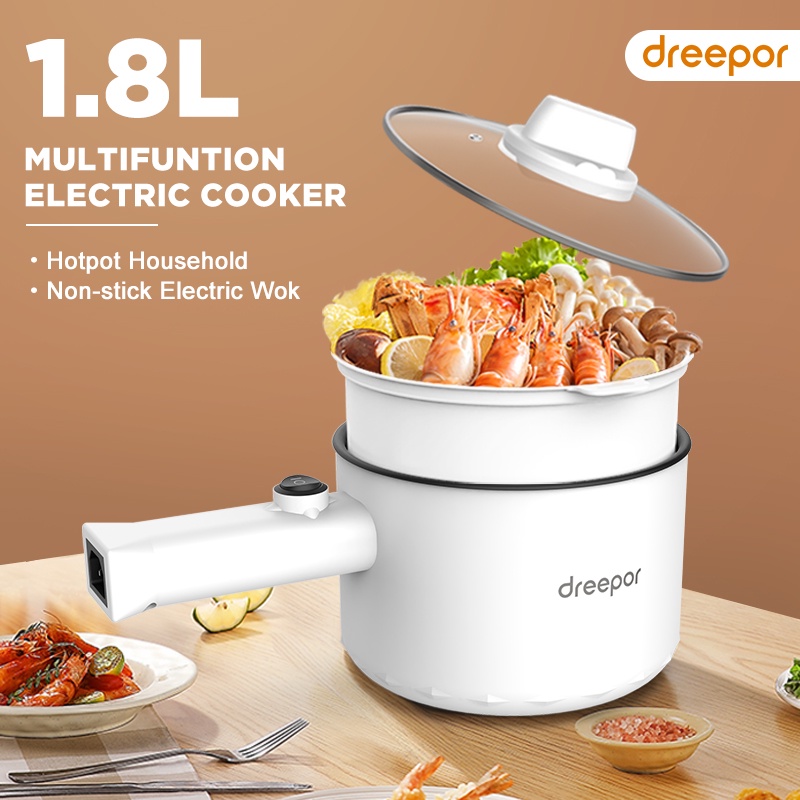 Dreepor Multifunctional Electric Cooker Pot | Shopee Philippines