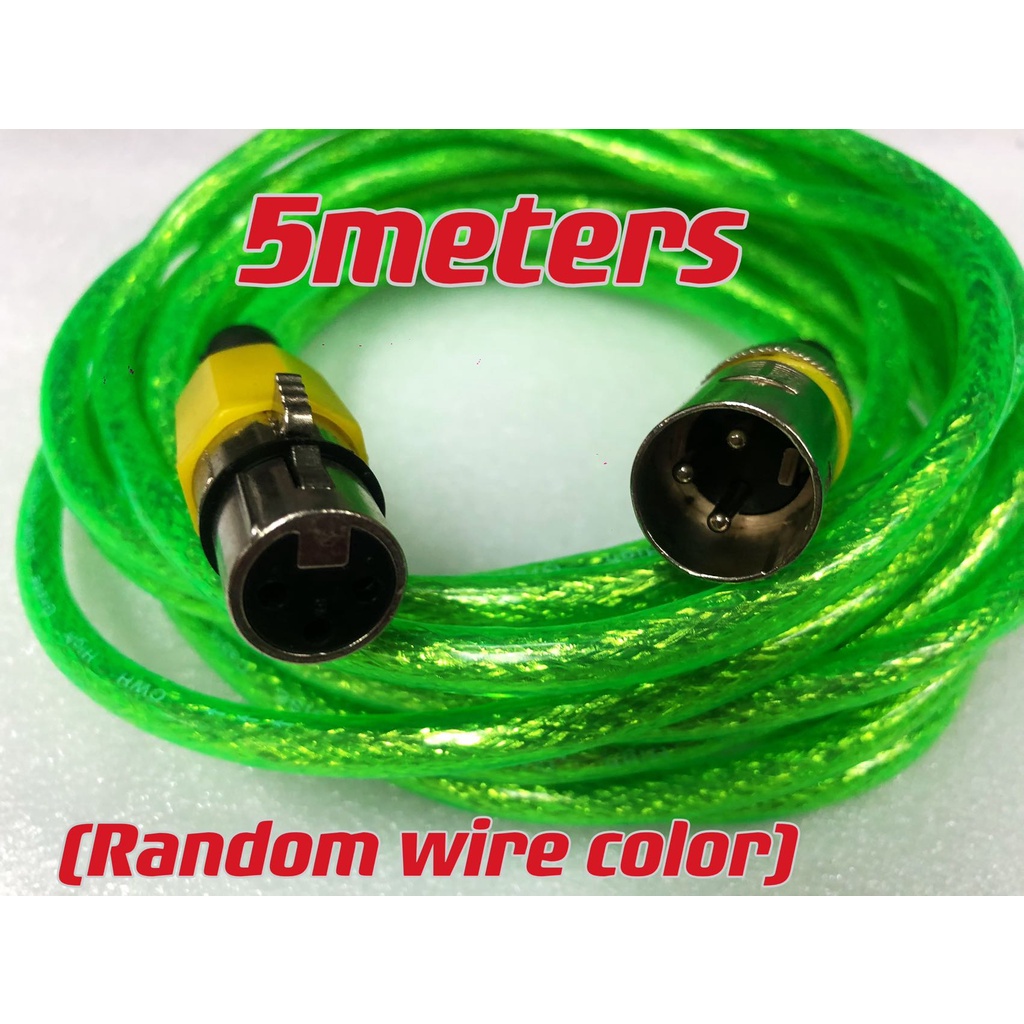 Professional Microphone Cable 5M/10M 3 Pin XLR Male Plug to XLR Female Cable Wire(RANDOM WIRE ...