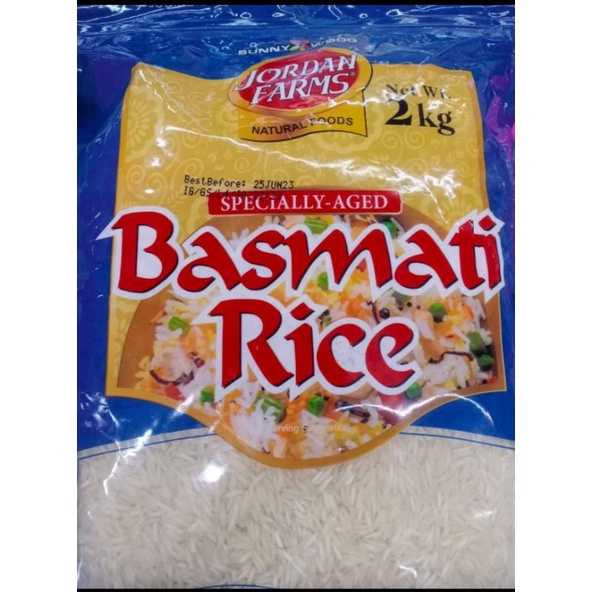 Jordan Farms Natural Food Specially Aged Basmati Rice Long Grain 2kg ...