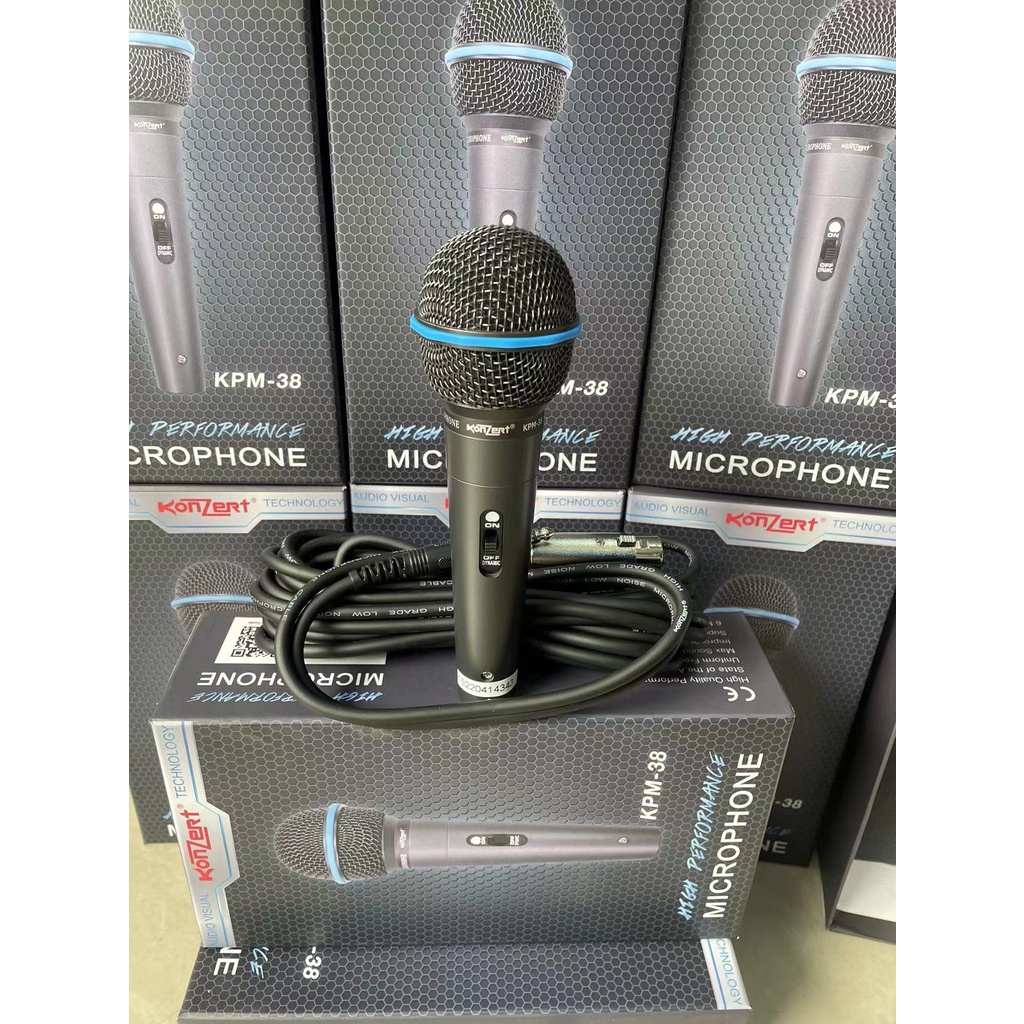 KONZERT KPM-38 MICROPHONE / DYNAMIC MICROPHONE / WIRED MICROPHONE ...