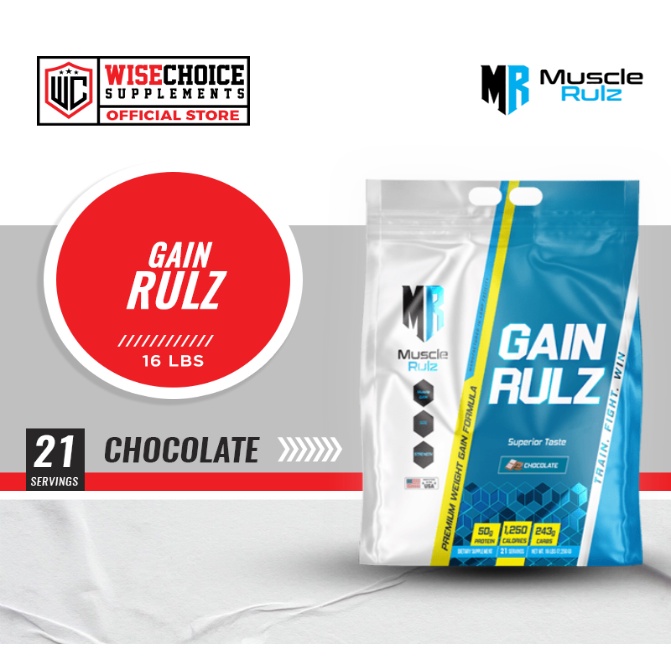Muscle Rulz Gain Rulz 16 Lbs | Shopee Philippines