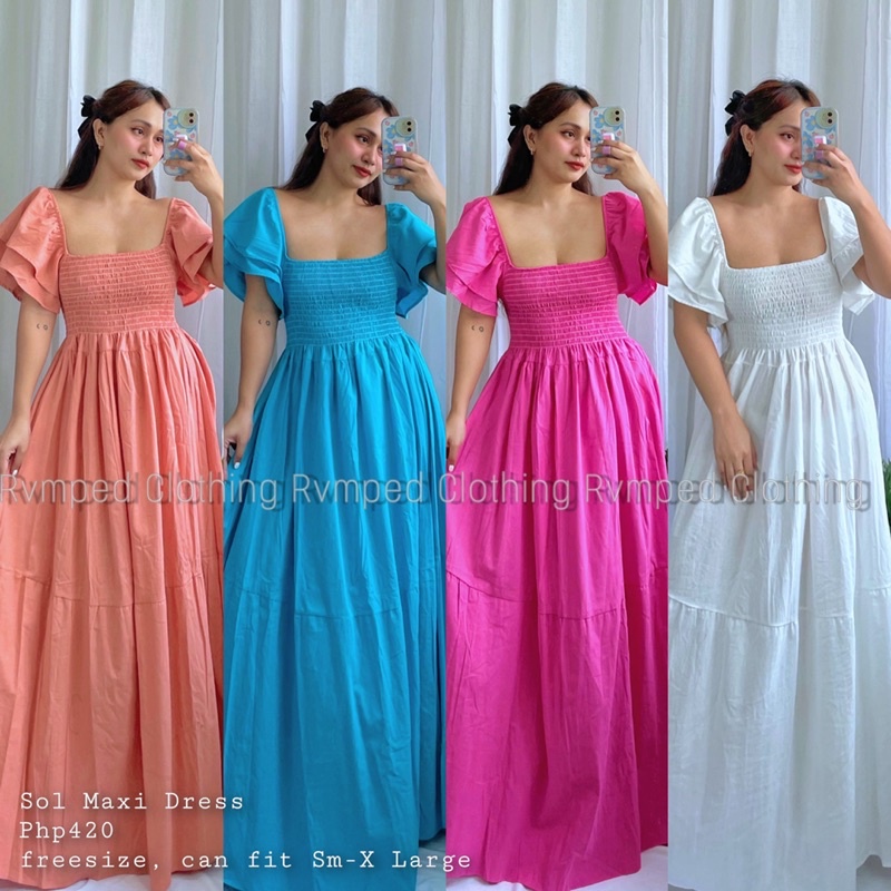 RVMPED Sol Plain Maxi Dress | Shopee Philippines