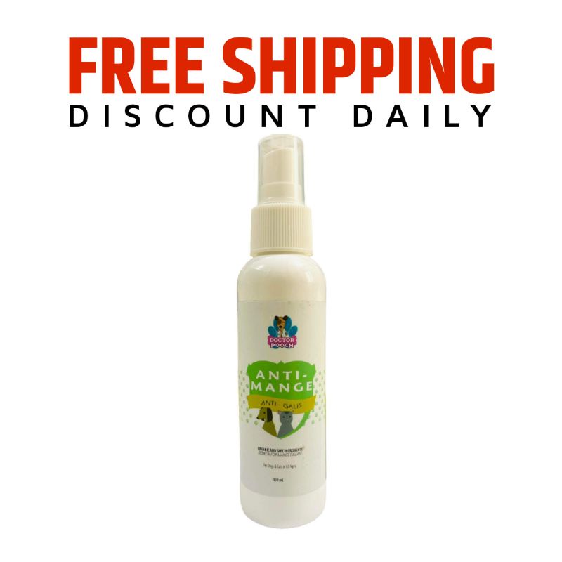 ANTI MANGE Anti Galis Spray for Dogs and Cats of all Ages 120ml ...