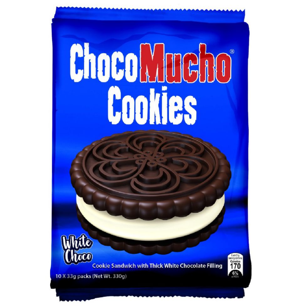 Choco Mucho Cookies Sandwich White Chocolate 33gx10pcs | Shopee Philippines