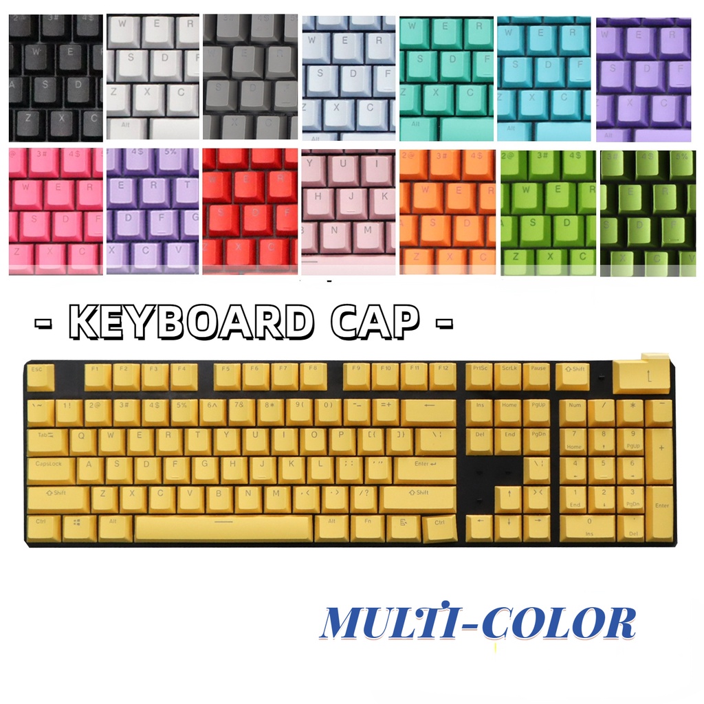 ABS Color Matching 61/87/104-key Mechanical Keyboard cap Two-Color ...