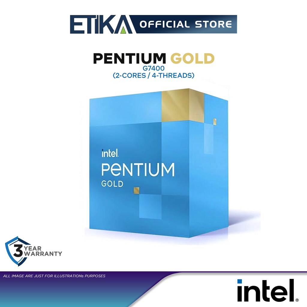 Intel Pentium Gold G7400 2-Core LGA1700 Socket 12th Gen CPU Processor ...