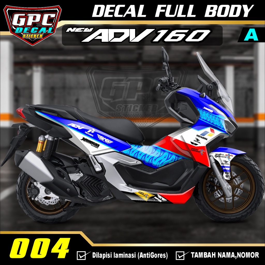Honda Adv 160 Fullbody Variation Decal Sticker-Dekal Adv Sticker Design ...