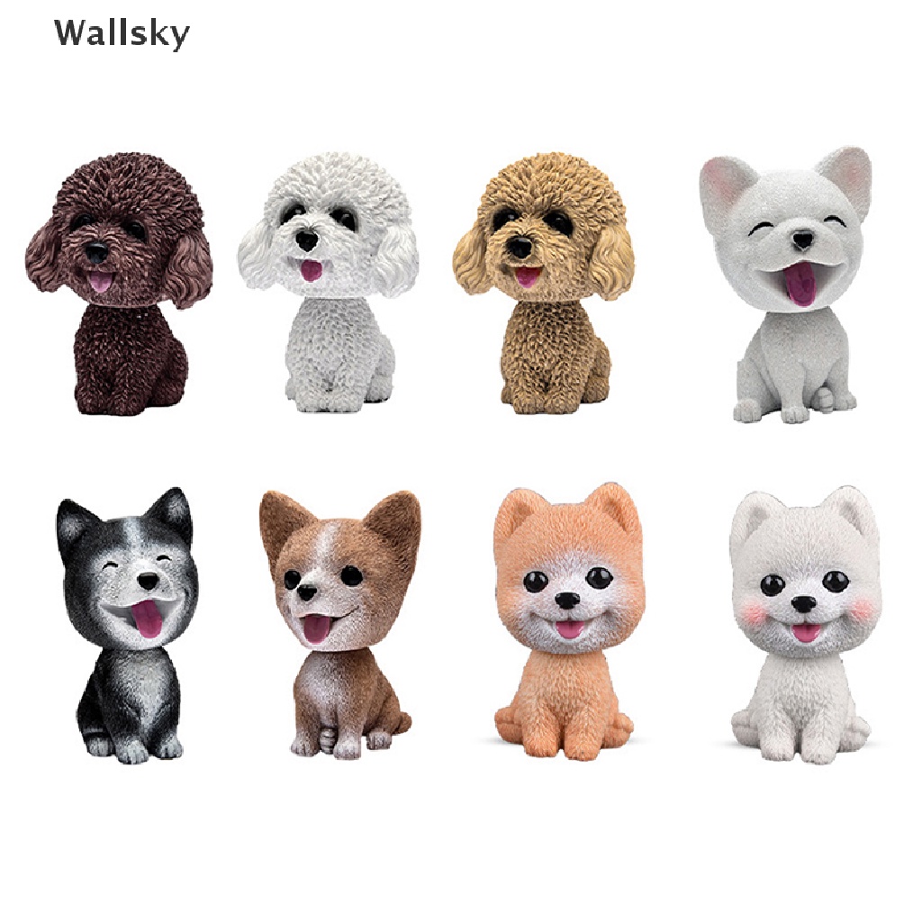 Wallsky> Shaking Head Dog Toy Car Furnishing Articles Dashboard Doll ...