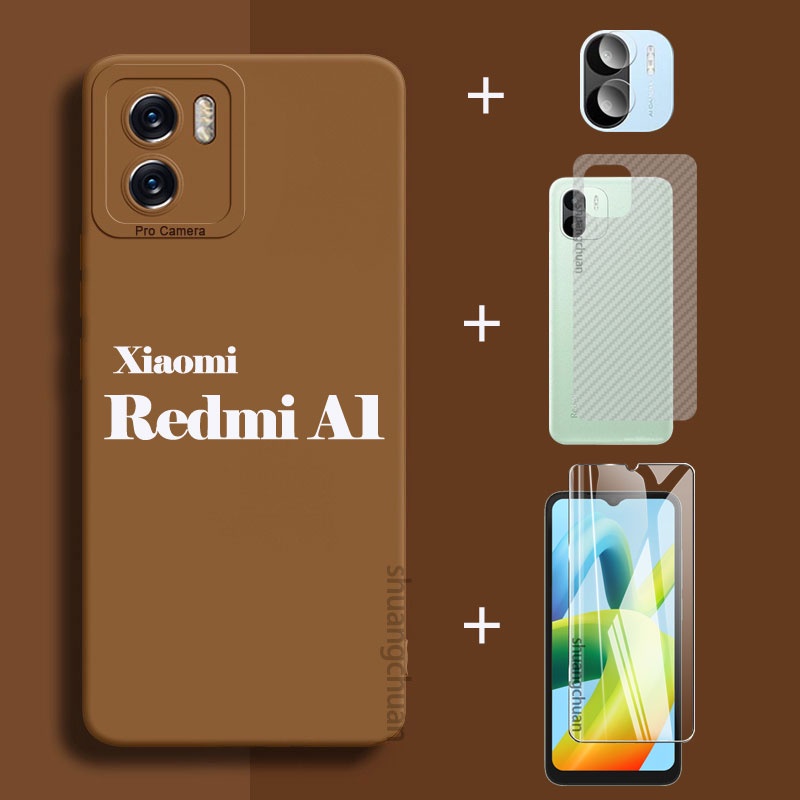 4in1 for Xiaomi Redmi A1 case and Tempered Glass Screen Protector Angel ...