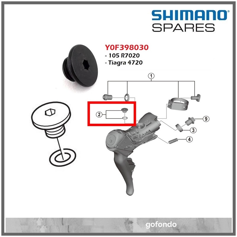 Shimano Spares bleed Screw Bolt cap and O-ring Dura Ace Ultegra ROAD ...