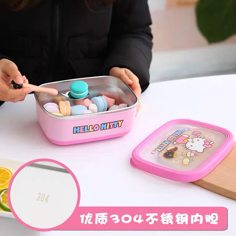 Cartoon character lunch box hello kitty lunch box | Shopee Philippines