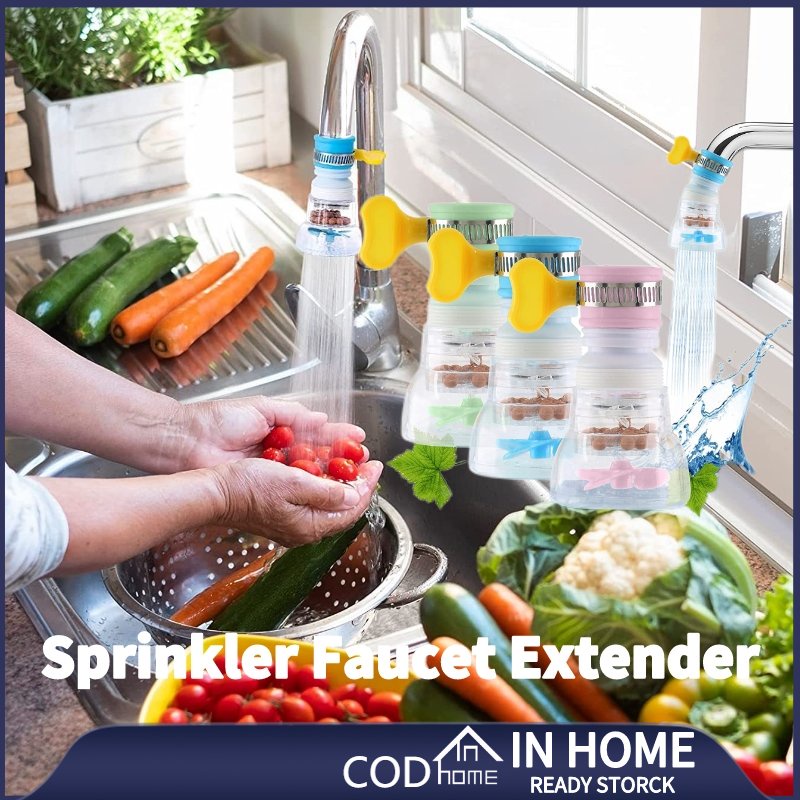 Faucet Splash Filter Water Sav Water Filter Foldable 360 Rotat Kitchen ...