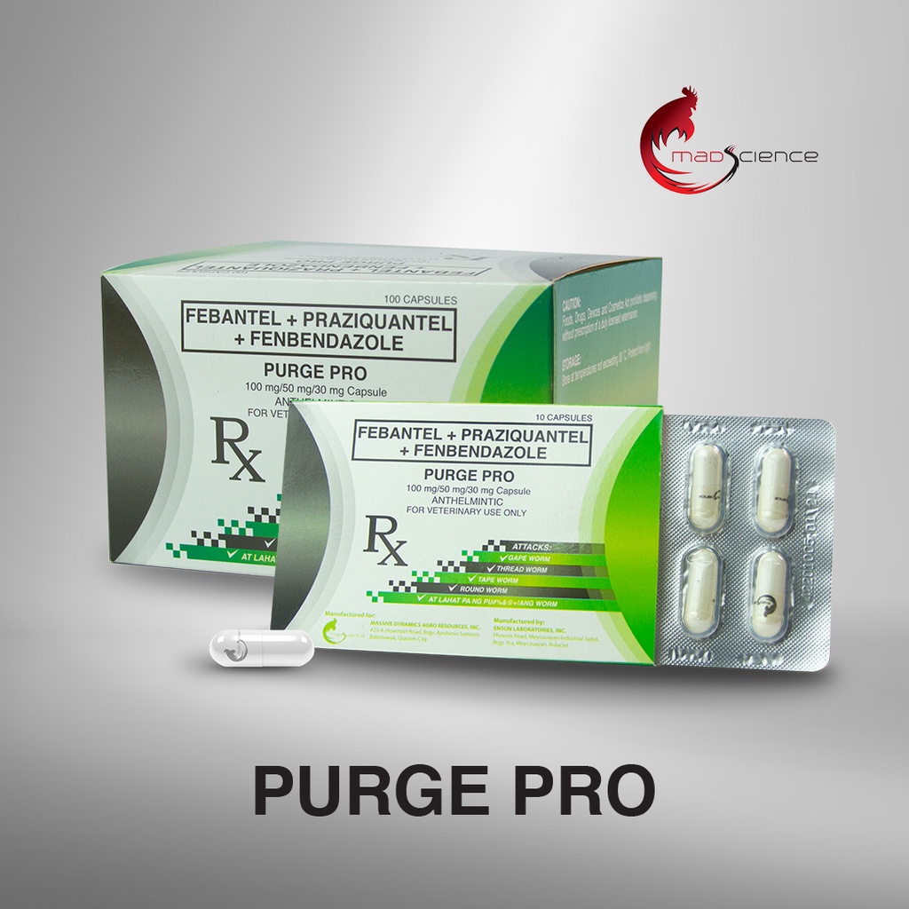 Purge Pro - Deworm o Purga for Gamefowls - Broad Spectrum | Shopee ...