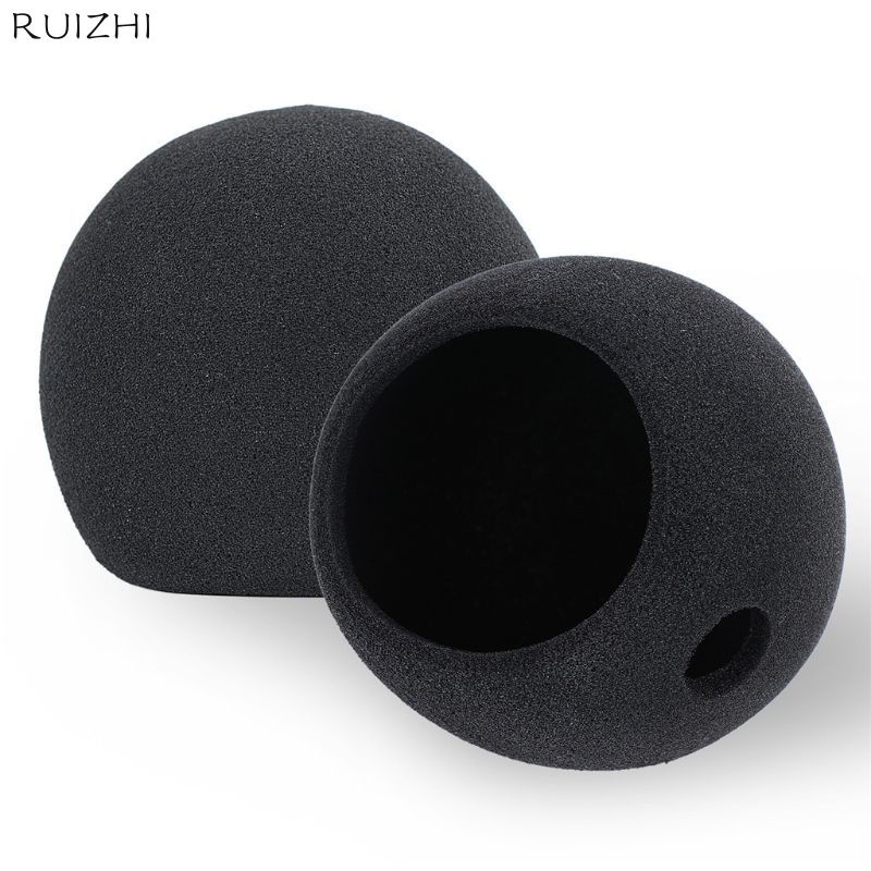 Foam Mic Wind Cover Sponge Filter Artificial Fur Muff Windscreen ...