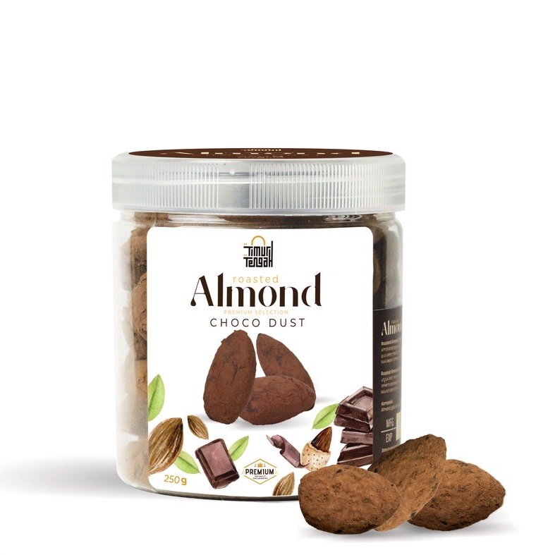 Almond Choco Dust 250gram Middle East Almond Roasted Chocolate Original ...