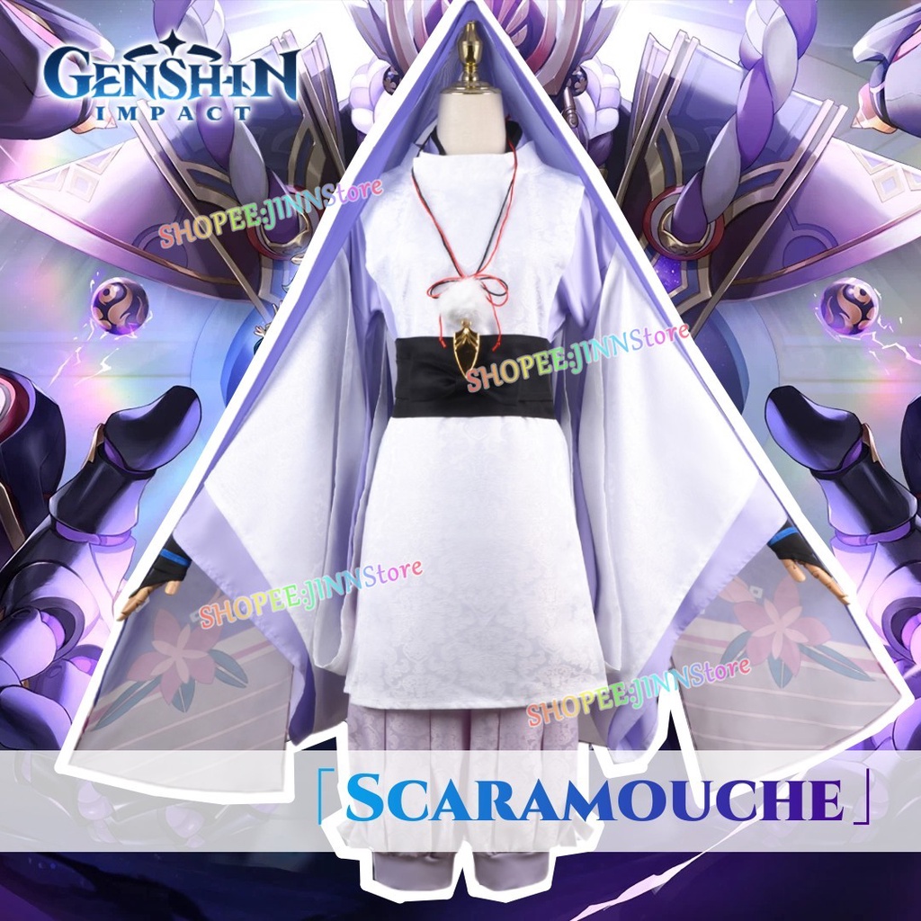 JINN Game Genshin Impact Cosplay The Past SCARAMOUCHE Cosplay Costume ...