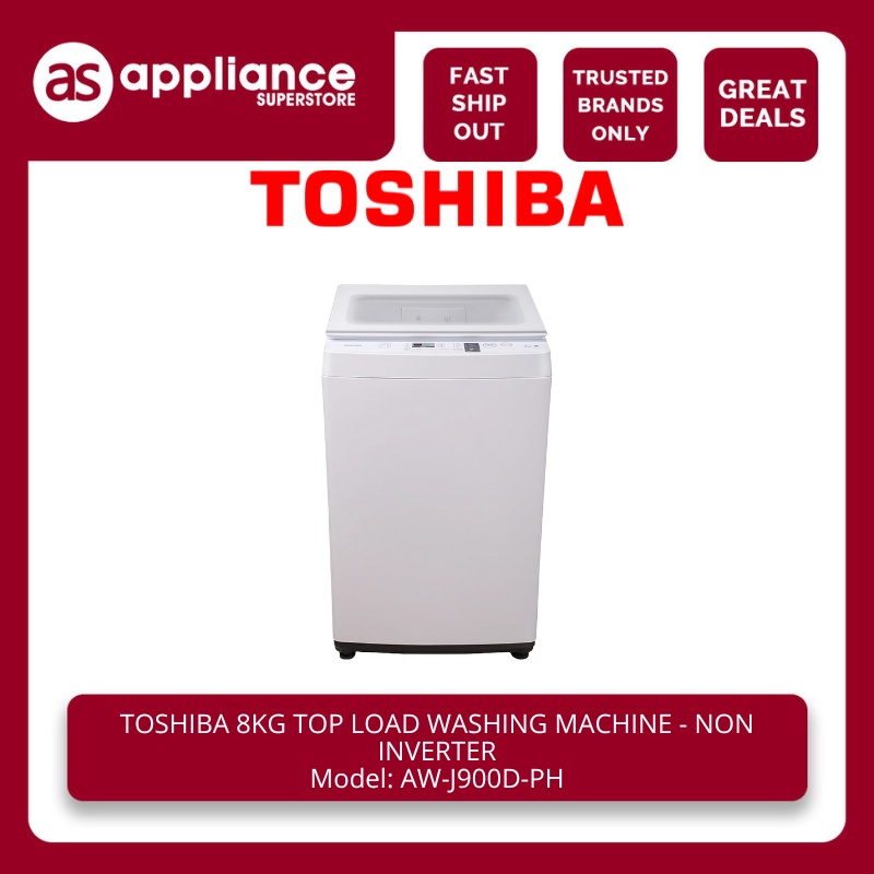Toshiba 8kg Top Load Washing Machine – Non Inverter AW-J900D-PH ...