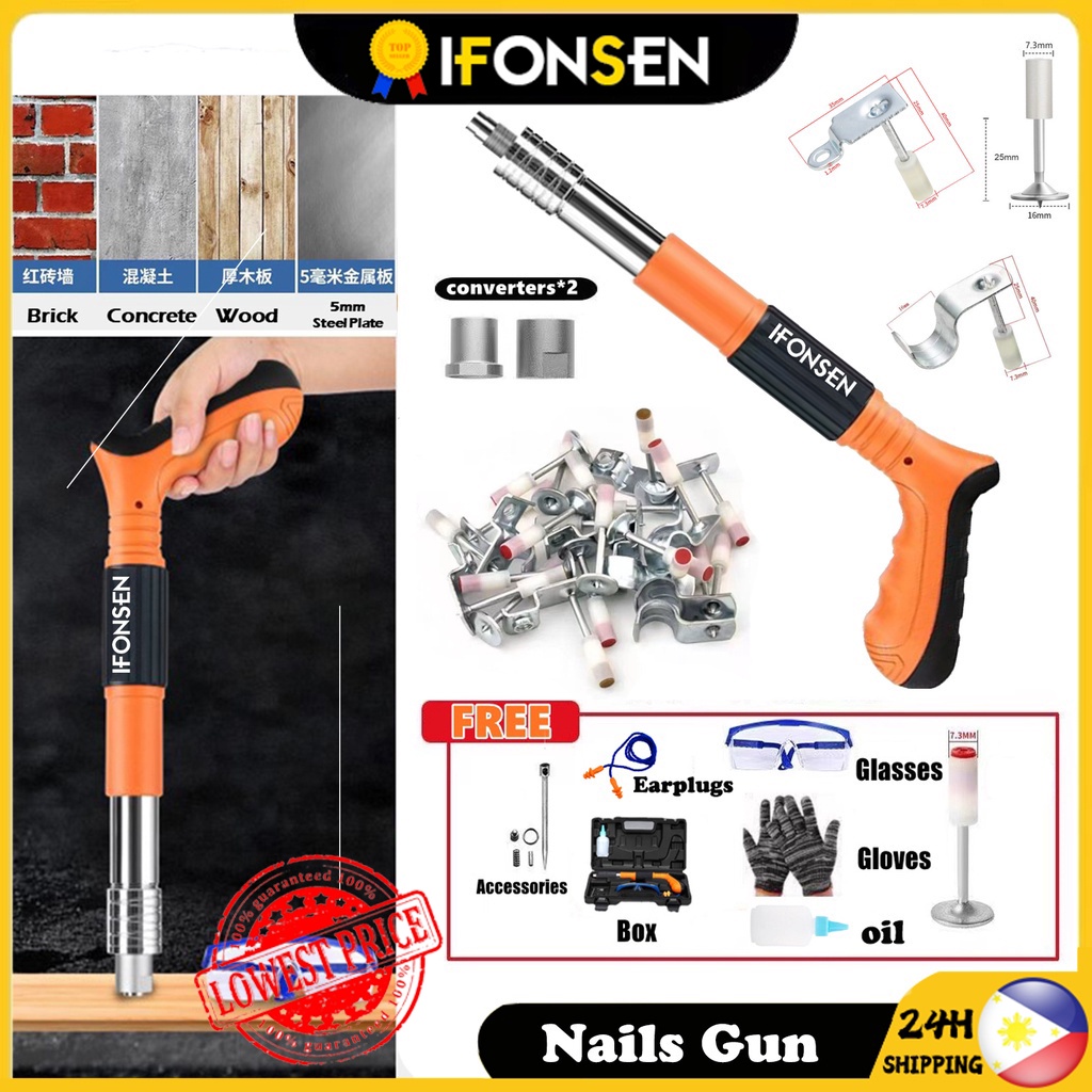IFONSEN Manual Steel Nail Gun Cordless Tufting Gun Rivet Gun Tool ...