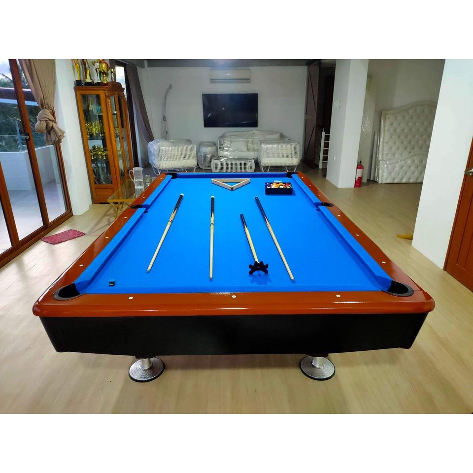 1 SET BRAND NEW STANDARD BLACK BILLIARD TABLE WITH COMPLETE OF ...