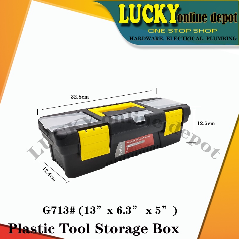 DOUBLE LAYER PORTABLE PLASTIC TOOL BOX ( G711/G712/G713/G714 ) | Shopee ...