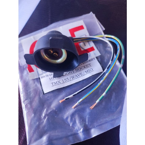 head light socket heavy duty wire pure tanso with rubber cover for ...