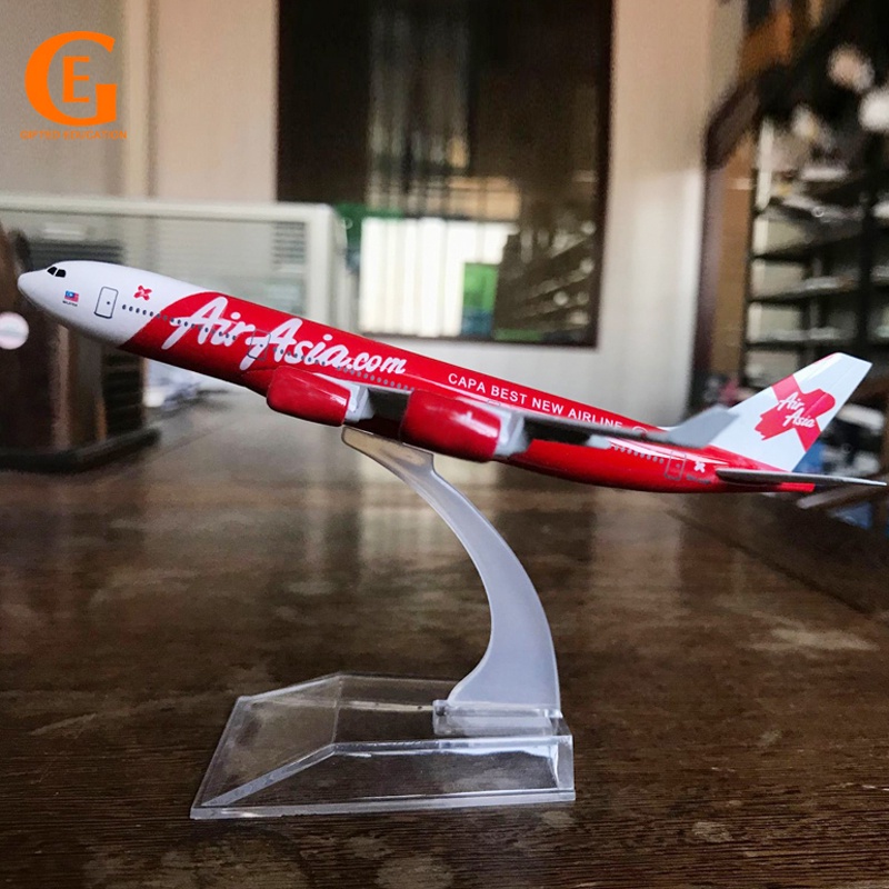 Air Asia A340 Aircraft Model Malaysia Airbus 340 Diecast Metal Plane ...