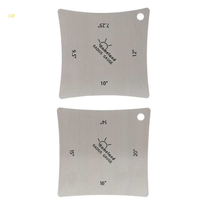 SUN 2pcs Guitar Radius Gauge Guitar Fretboard Measure Tool Accessory ...