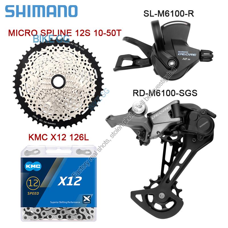 Shimano Deore M6100 1x12 Speed Derailleurs Groupset 12 Speed Right Shift Lever Dowel Cn Chain Rd ...