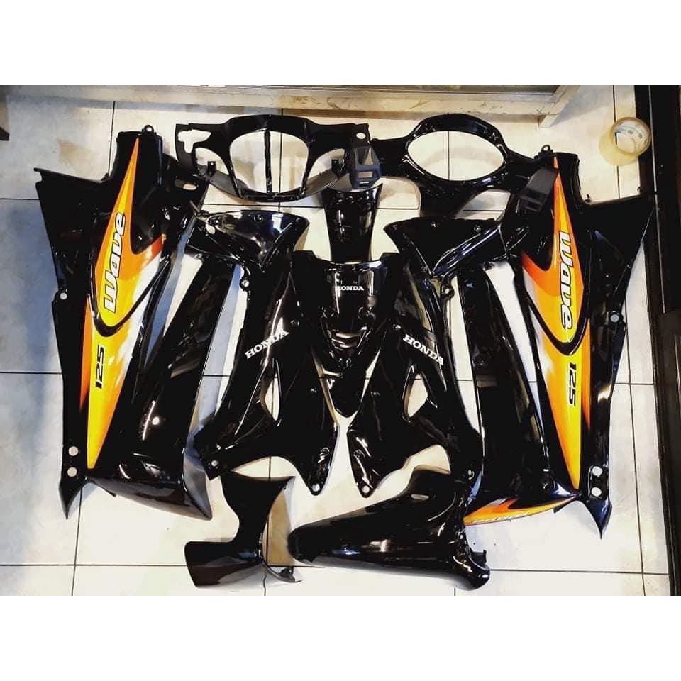 WAVE 125 S FAIRING SET (THAILAND) BILUGAN & TULISAN WITH DECALS ...