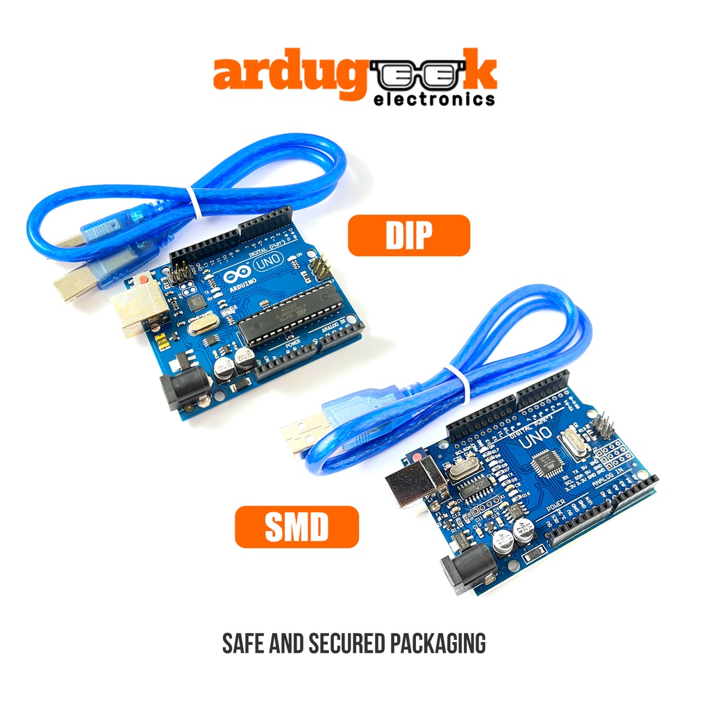 Arduino UNO R3 DIP SMD ATMEGA328P 16U2 CH340 ORIGINAL Chip Development ...
