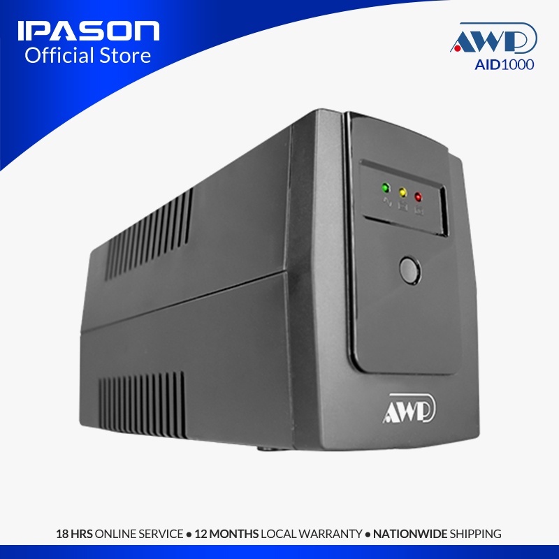 Ipason AWP AID1000 Aide 600W-1000VA UPS with AVR Uninterruptible Power ...