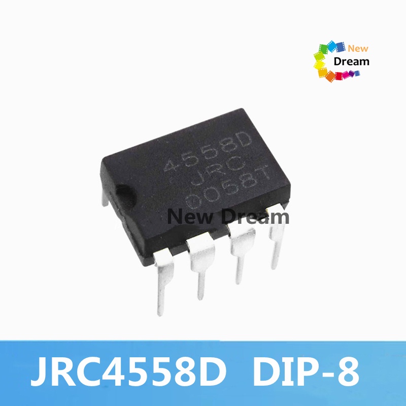 New original 50PCS 20pcs JRC4558D DIP-8 JRC4558 NJM4558D 4558 4558D JRC4558 NJM4558 DIP8 Dual Op ...