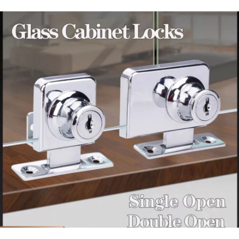 Glass Lock Cabinet Display For Showcase Glass Door Keys ( 5-10mm) Zinc ...