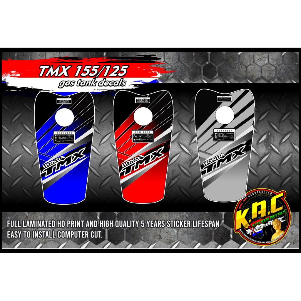Honda Tmx 155 125 alpha gas tank decals sticker | Shopee Philippines