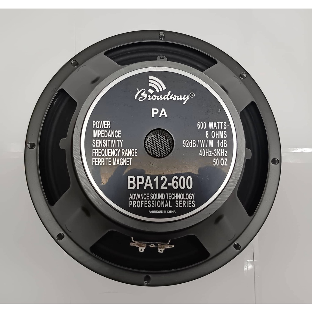 12"BROADWAY BPA12-600 INSTRUMENTAL SPEAKER 600WATTS | Shopee Philippines