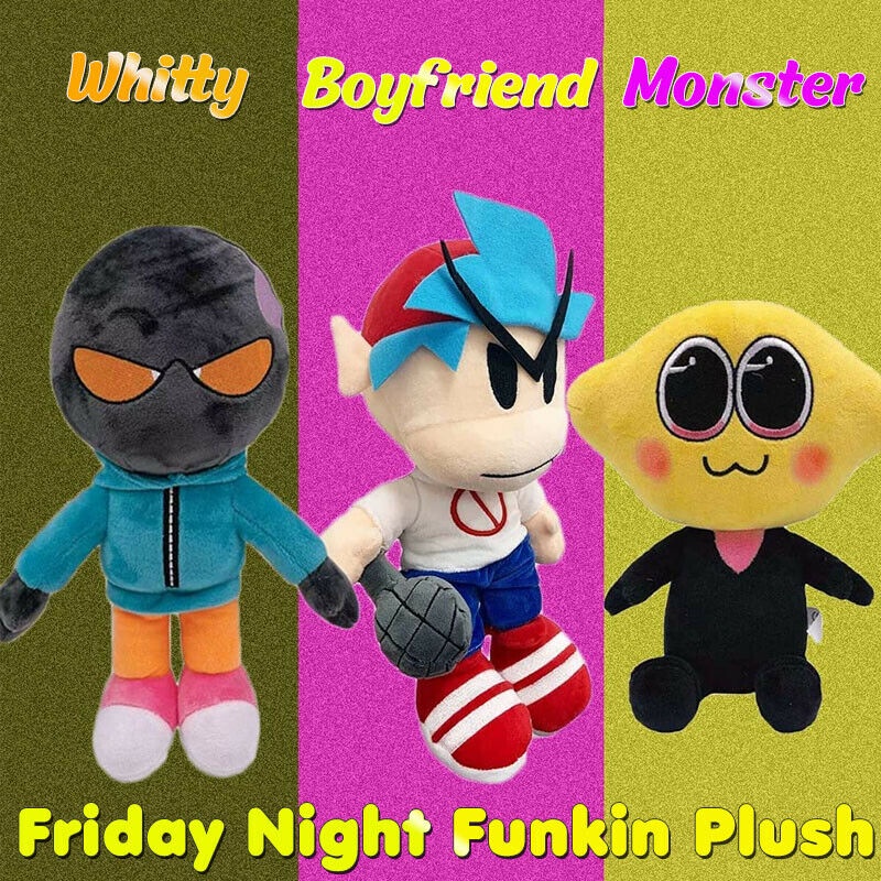 Funkin Night Friday Plush Toy Delightfully Cuddly Fnf Whitty And ...