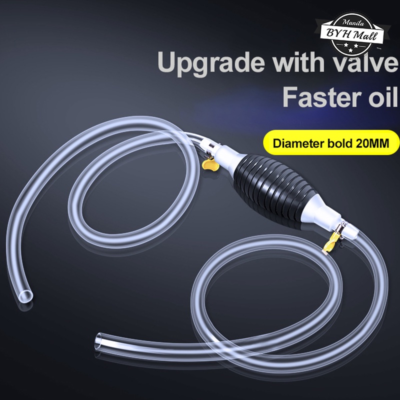 Gasoline Siphon Hose Portable Petrol Diesel Oil Water Liquid Transfer ...
