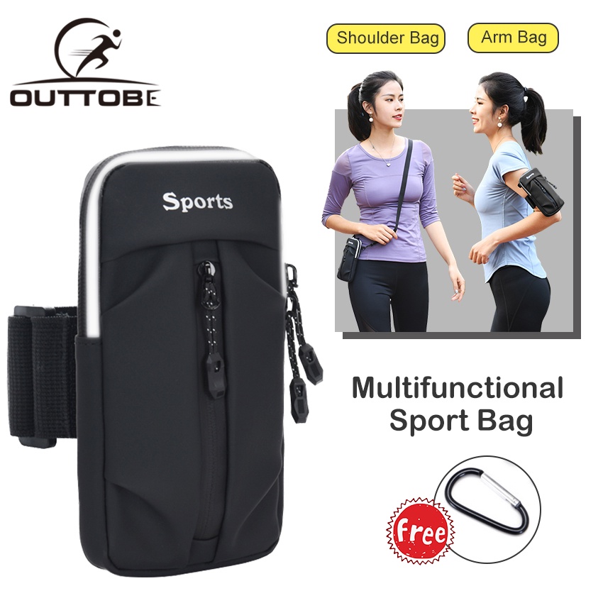 Outtobe Sports Arm Bag Fitness Reflective Pouch Sport Bag Running Arm ...