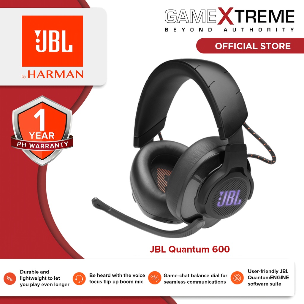JBL Quantum 600 Wireless over-ear performance PC gaming headset w ...