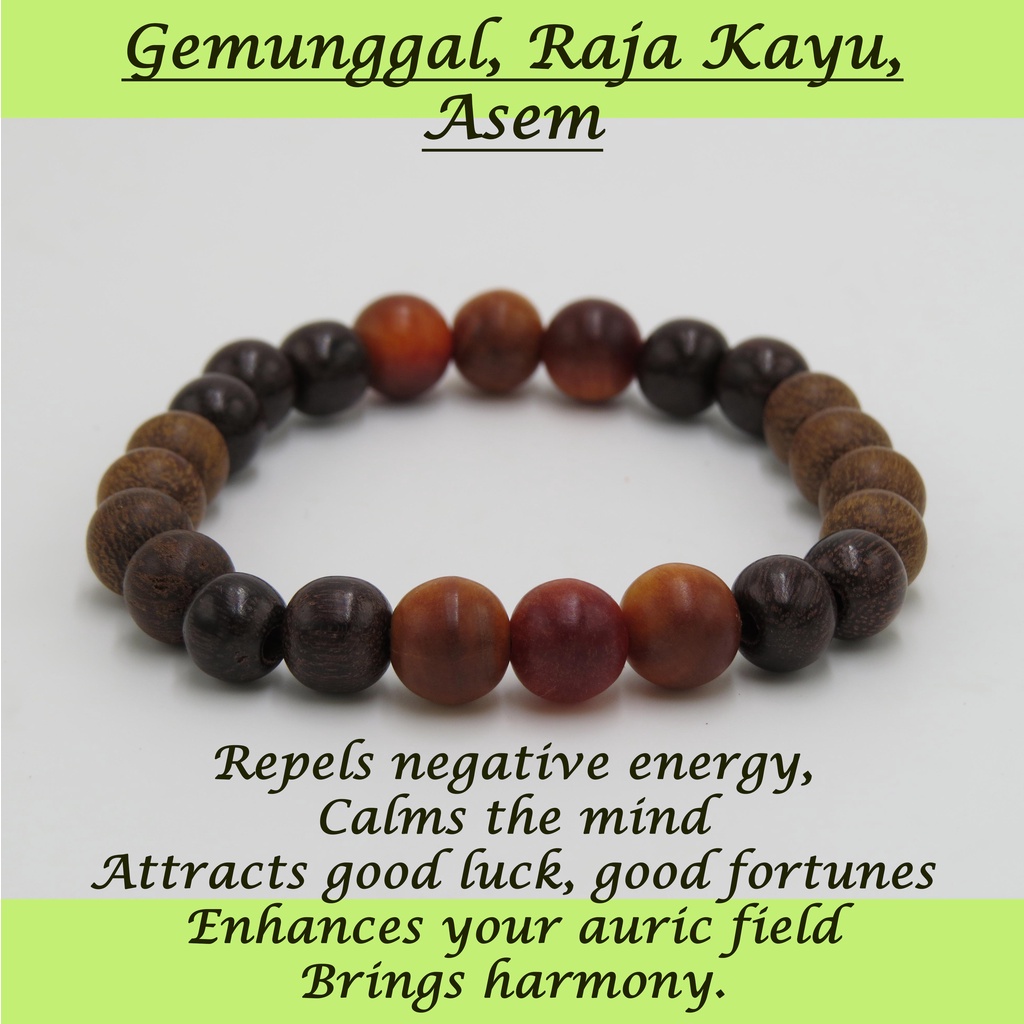 Gemunggal wood, Raja Kayu (Agathis), Asem, Bracelet, Emperor wood Also ...