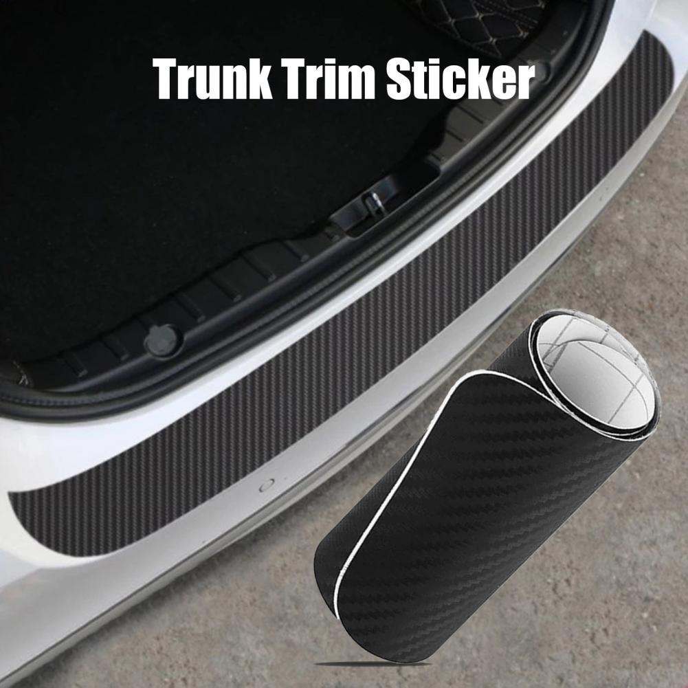 Car Panel Strip Trim Universal Black Rear Bumper Trim Cover Trunk Door ...