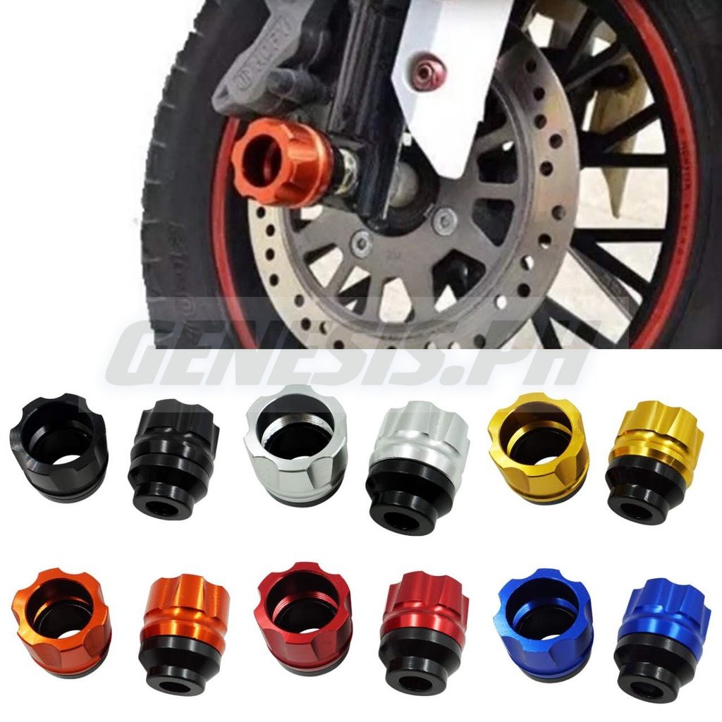 Genesis CNC Motorcycle Axle Cap Full Alloy Axle Cup Universal | Shopee ...