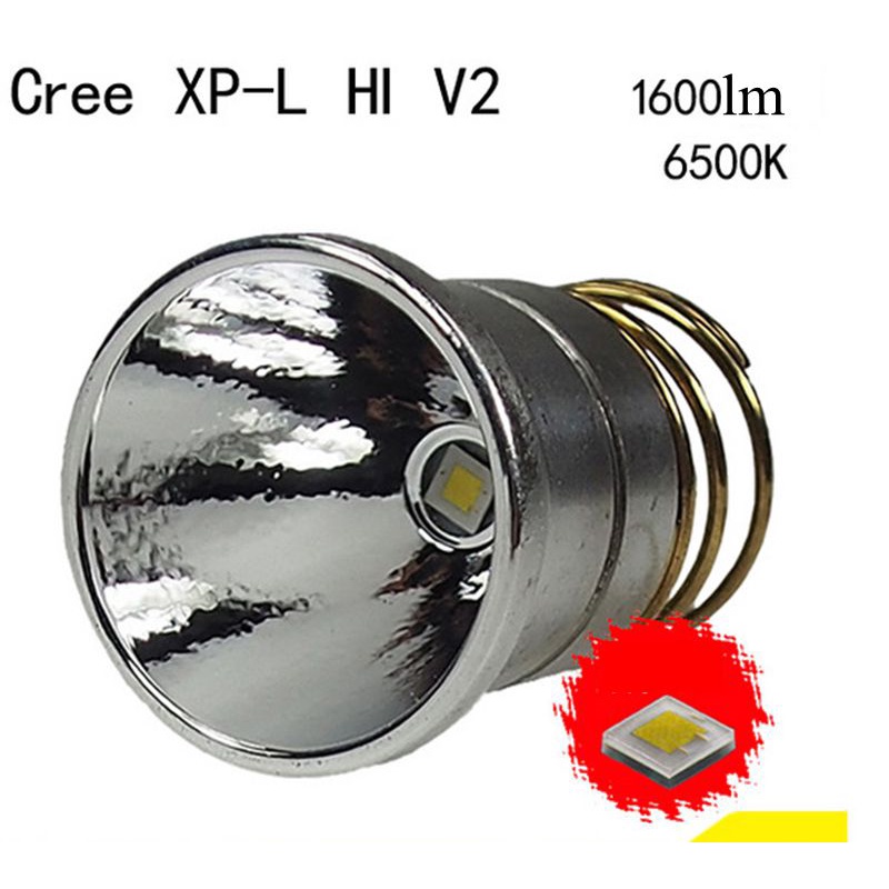 26.5mm Cree XP-L HI LED Flashlight Lamp Holder V3 Cool White 6500K ...