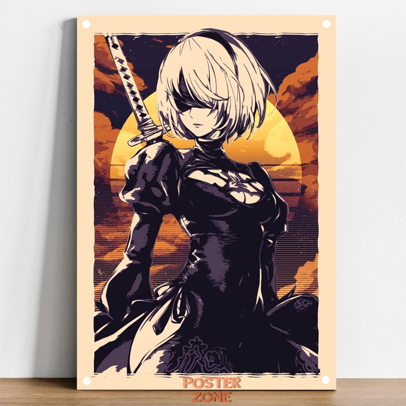 Nier Automata 2B Metal Poster TV Shows Movie Game Anime Tin Sign House ...