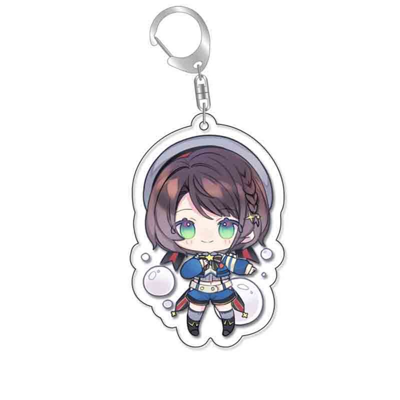 Newly Kawaii Anime Hololive Vtuber Cosplay Keychain Gawr Gura Watson ...