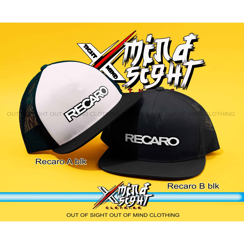 Recaro logo Trucker Hat Car guy Cap Net cap Baseball cap | Shopee ...