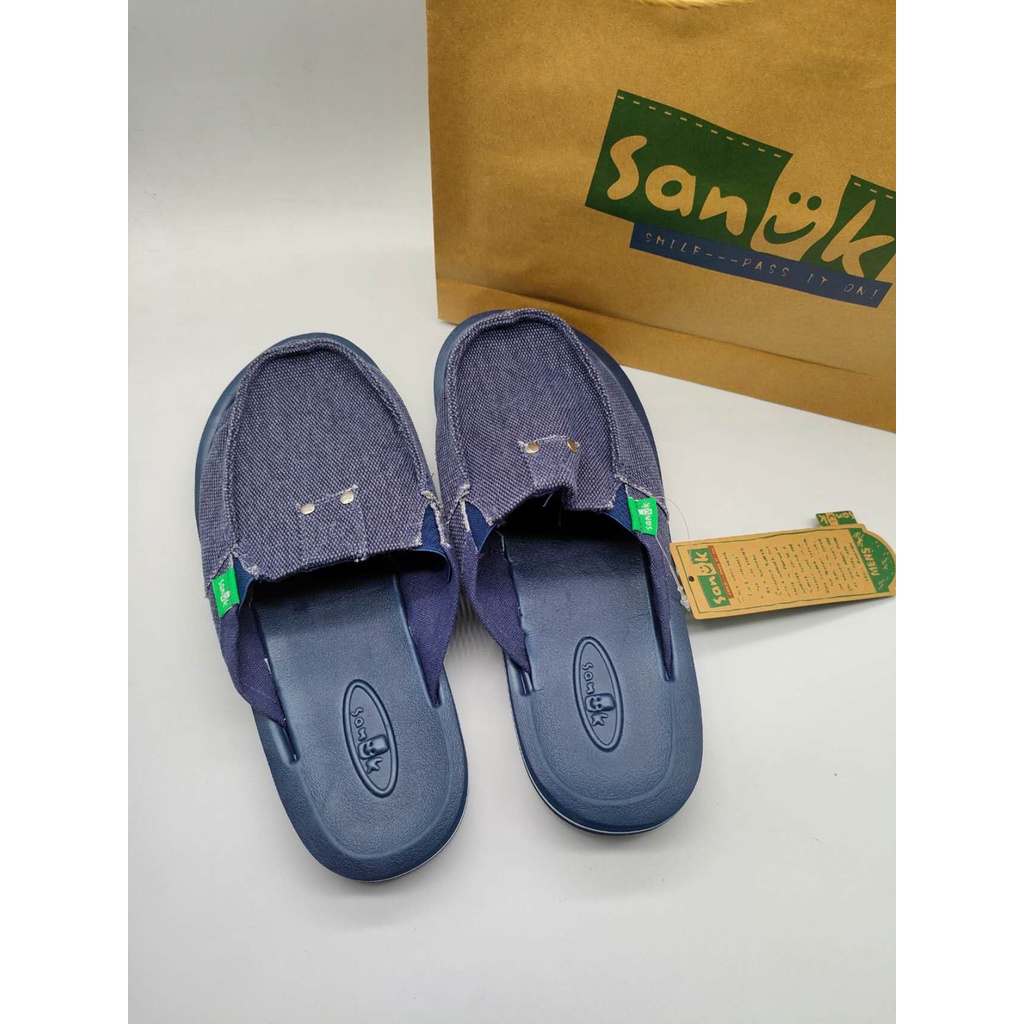 Sanuk half shoes slip on for men with paperbag | Shopee Philippines
